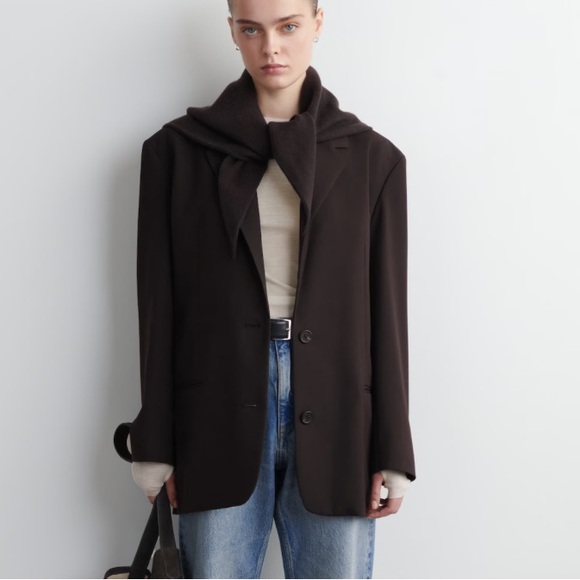 Zara | Accessories | Zara Wool Knit Bandana Triangle Scarf Unisex ...